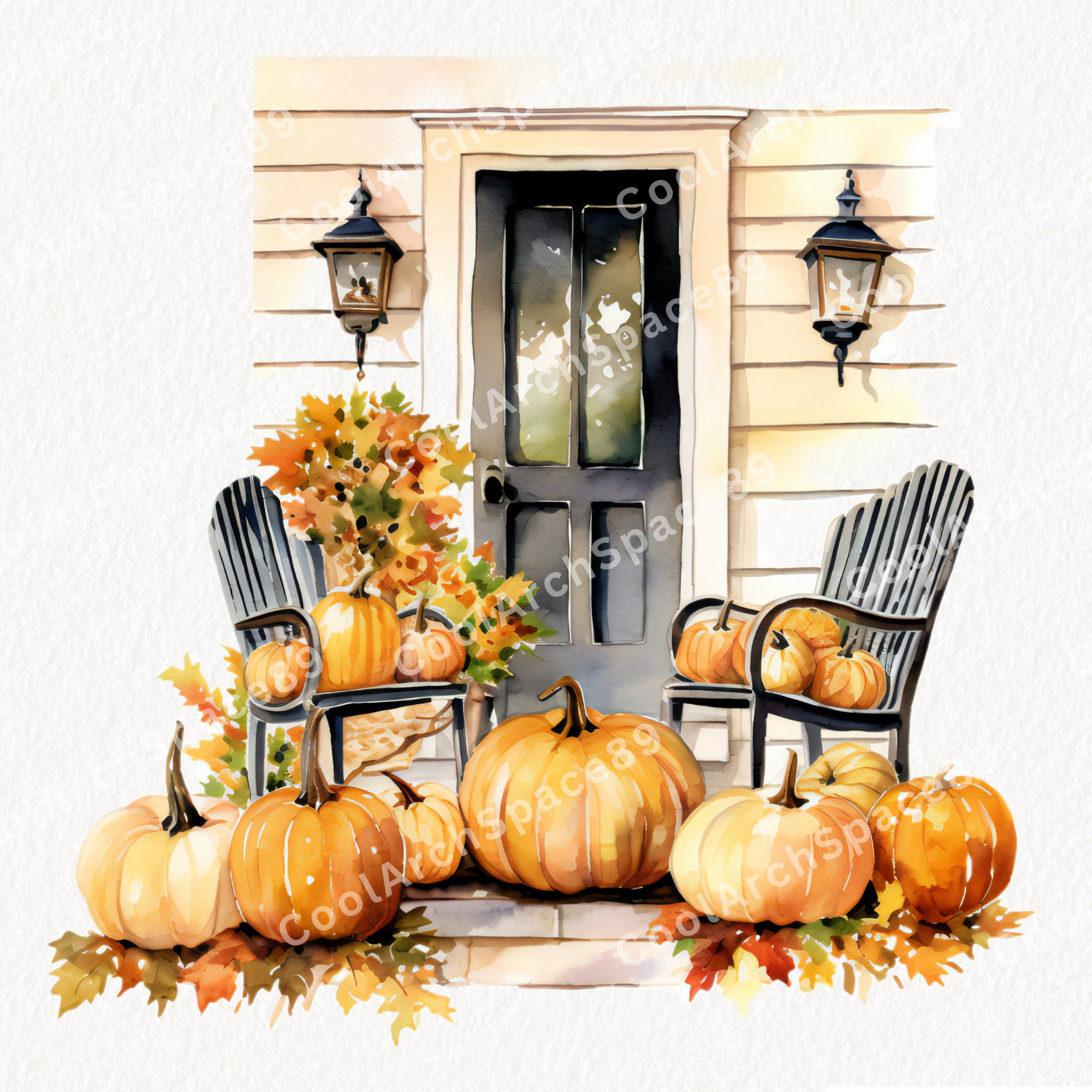19 Autumn Cozy Fall Clipart Bundle Autumn Fall Farmhouse - Etsy