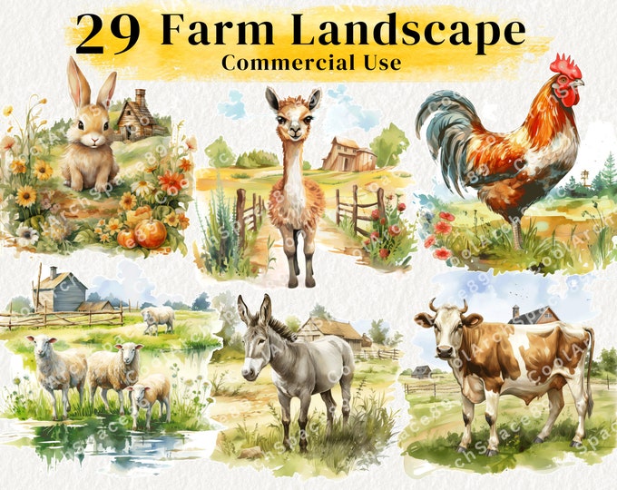 Farmhouse PNG | Farmhouse Front Porch Watercolor Clipart | Summer ...