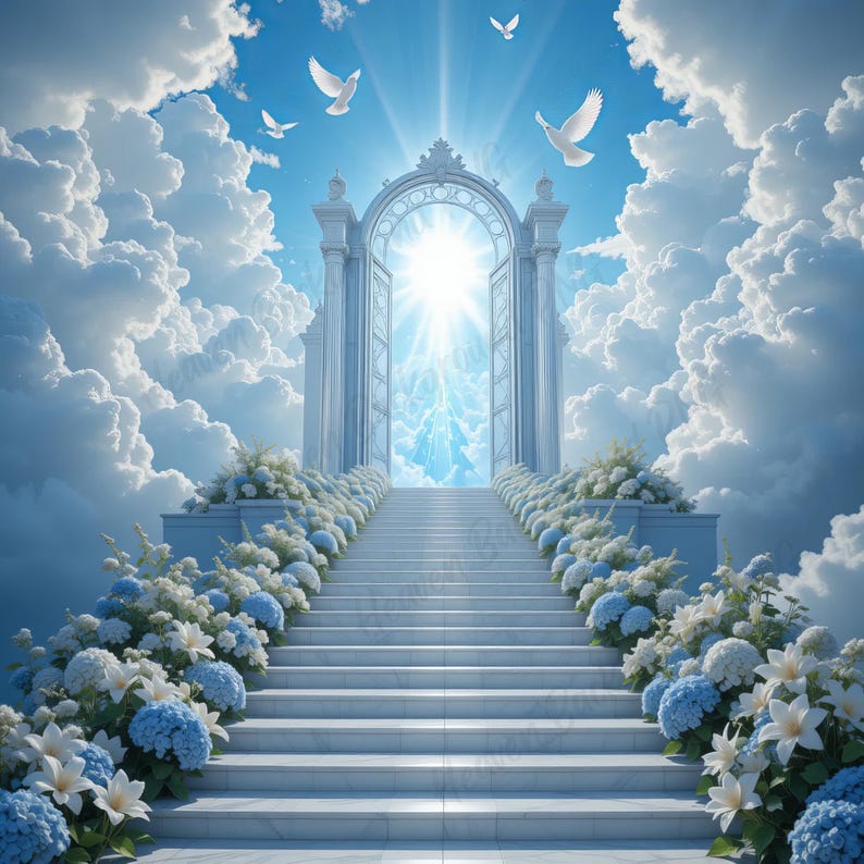 Dreamy Sky Heaven Photography Backdrop: Celestial Cloud Wall Decor ...