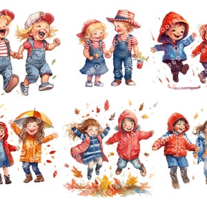 25 Cute Kids Funny PNG Clipart Bundle , Cute Little Cartoon Happy Girls ...