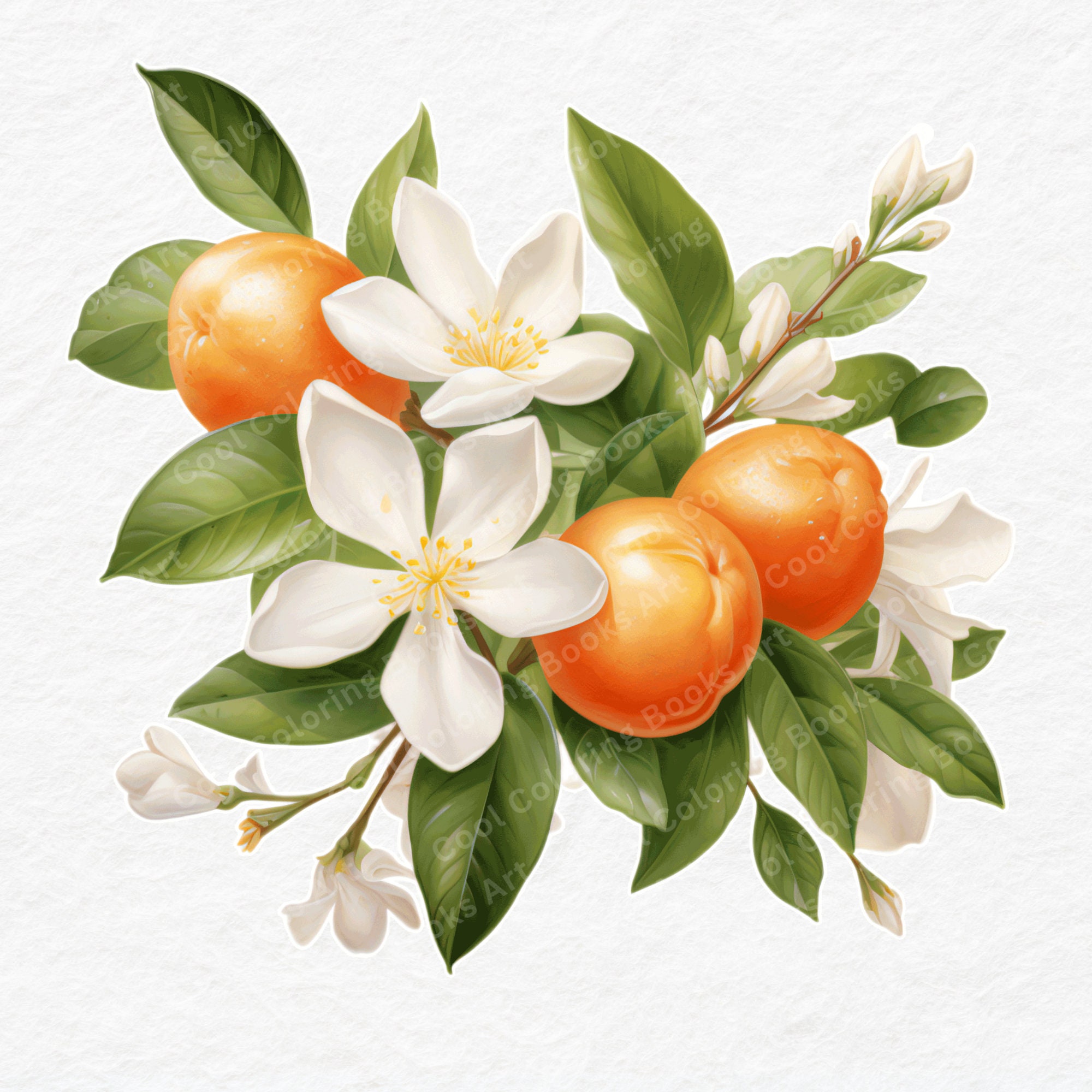 12 orange Blossom Clipart Oranges Png ,orange Twig Clipart , Citrus ...