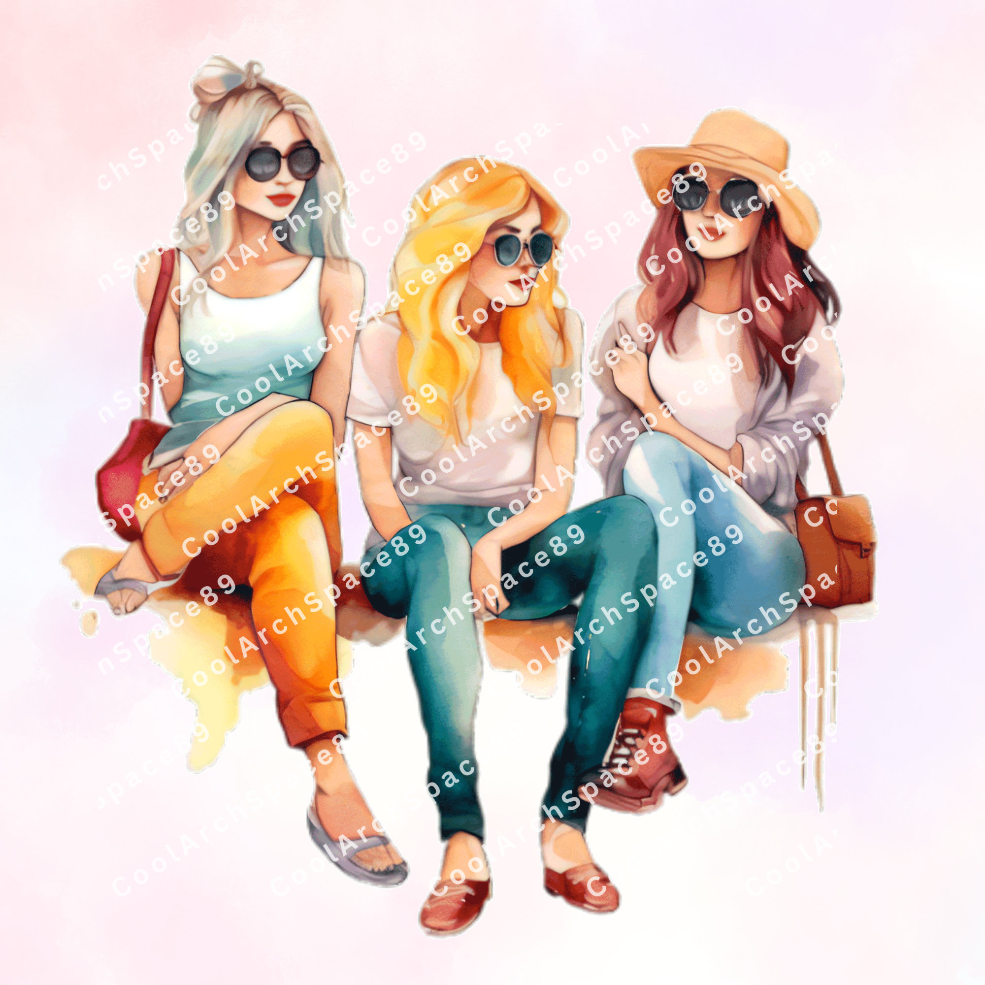 27 Best Friends Clipart Bundle , Besties Clipart, Sisters , Planner ...