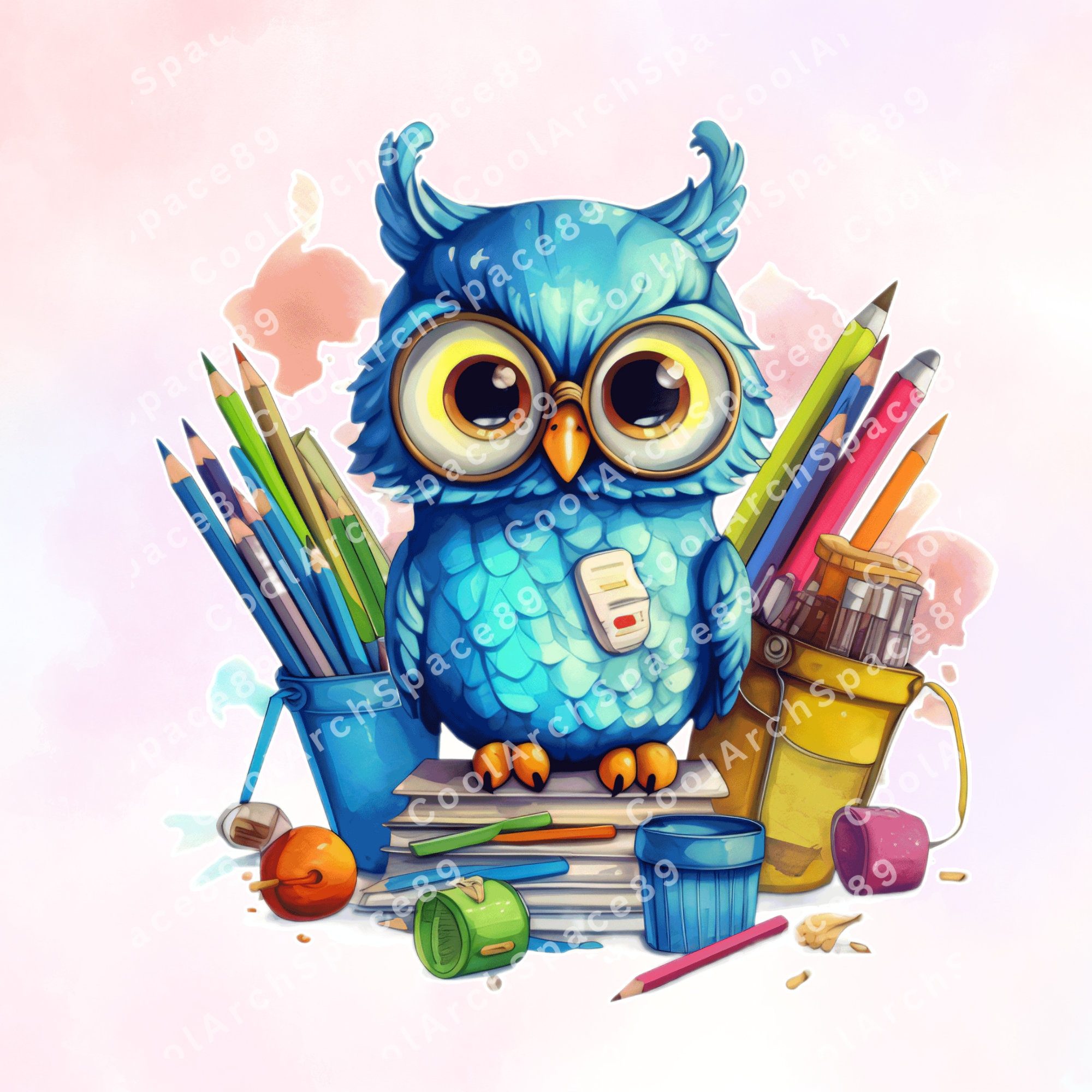 18 PNG Back to School Animal Clipart Adorable School Animals - Etsy