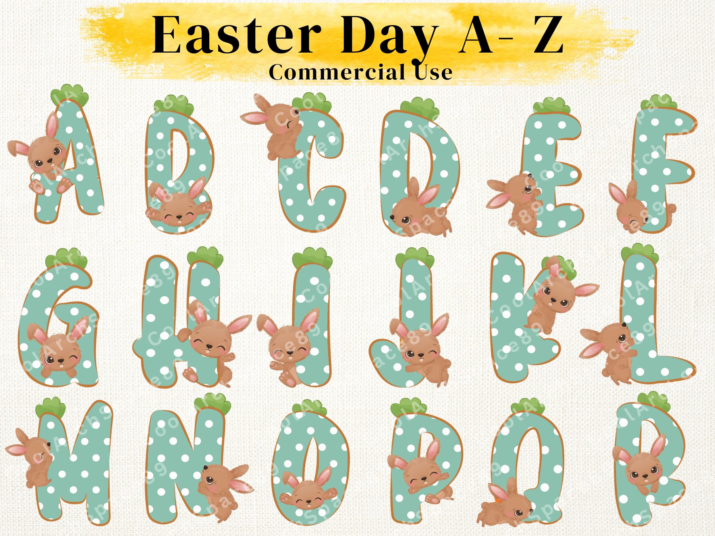 Easter Day Png, Easter Plaid Letters PNG, Sublimation Letters, Easter ...
