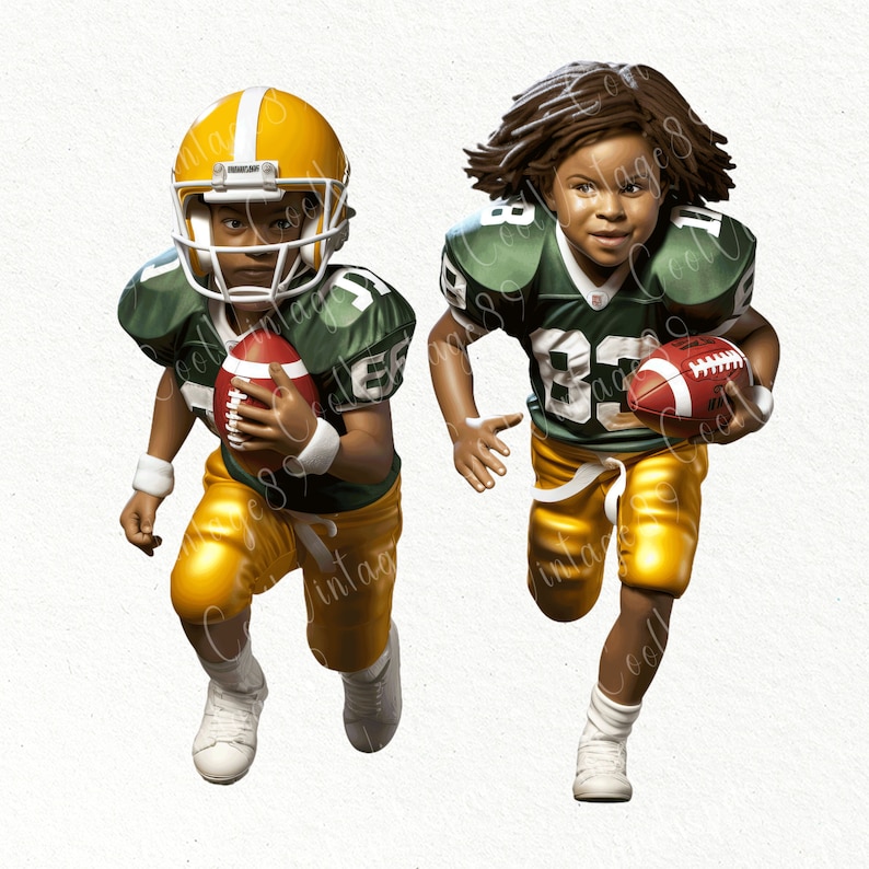 American Football Kids Clipart: PNG Bundle (digital Downloads) - Etsy