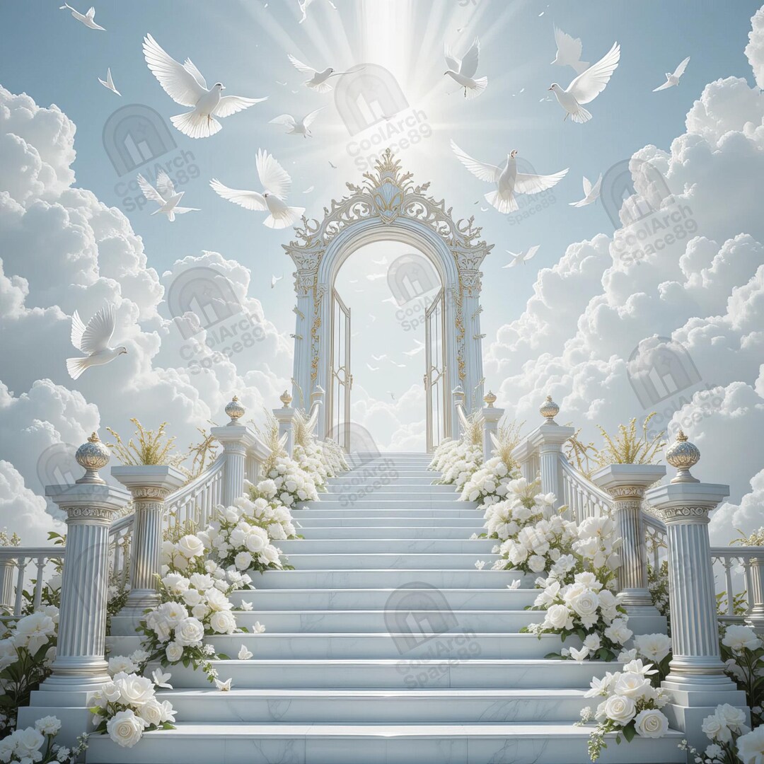 Heavenly Sky Photography Backdrop: Dreamy Cloud Studio Decor (digital ...