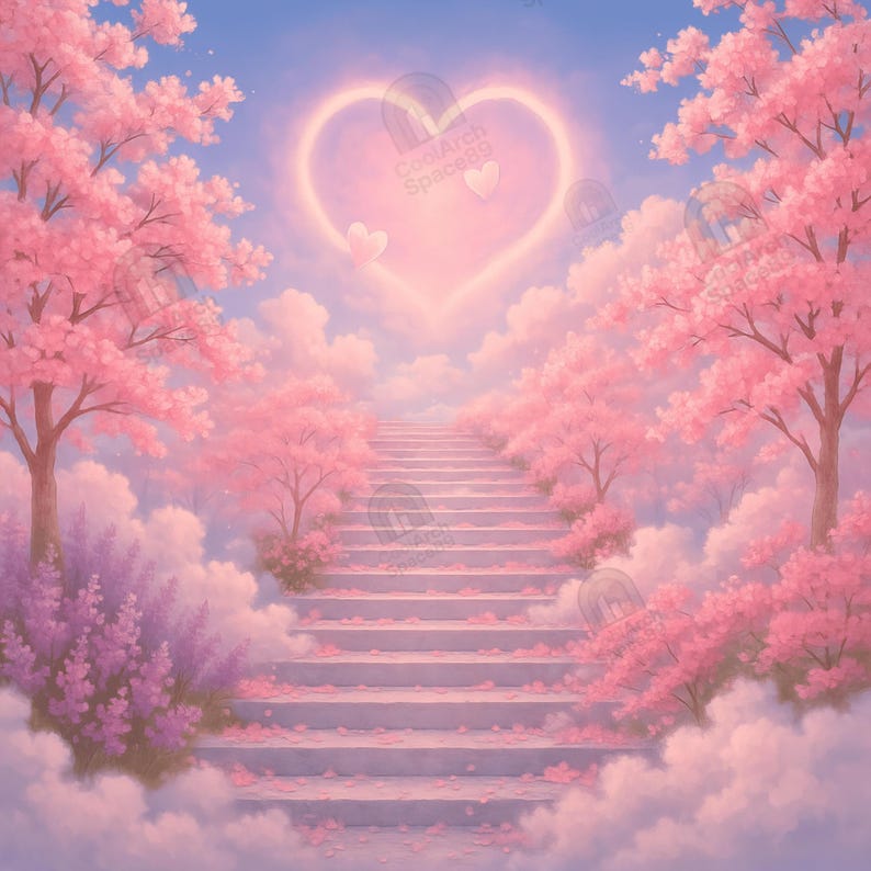 Pink Cloud Memorial Heaven Background PNG Digital Downloads. - Etsy