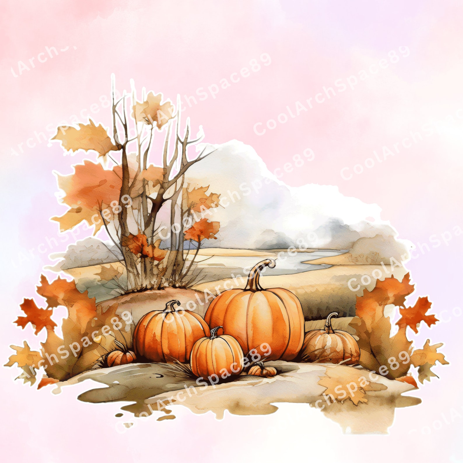 12 Autumn Pumpkin Clipart Farmhouse Pumkin Clipart Garden - Etsy