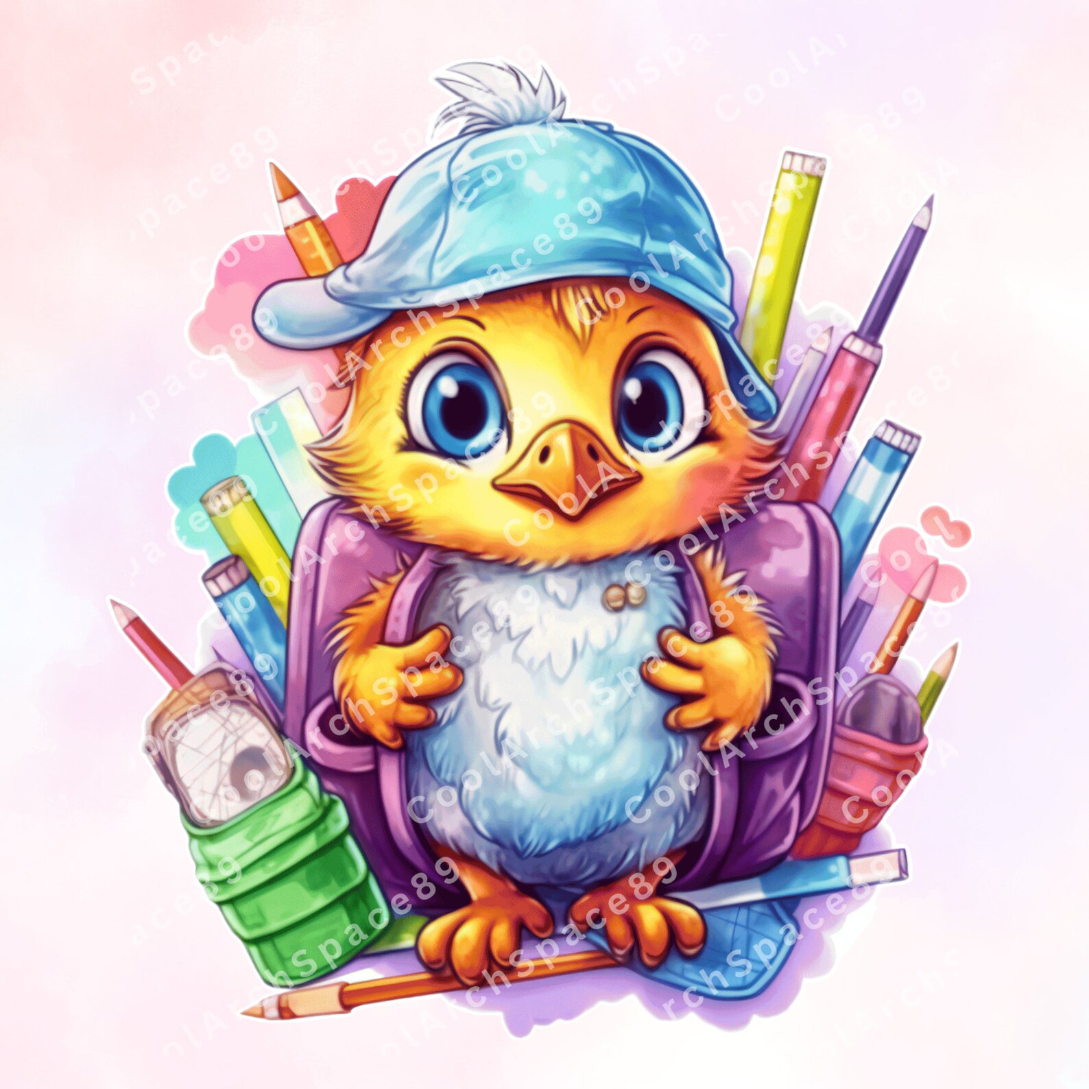 18 Back to School Animal Clipart Bundle Adorable School - Etsy