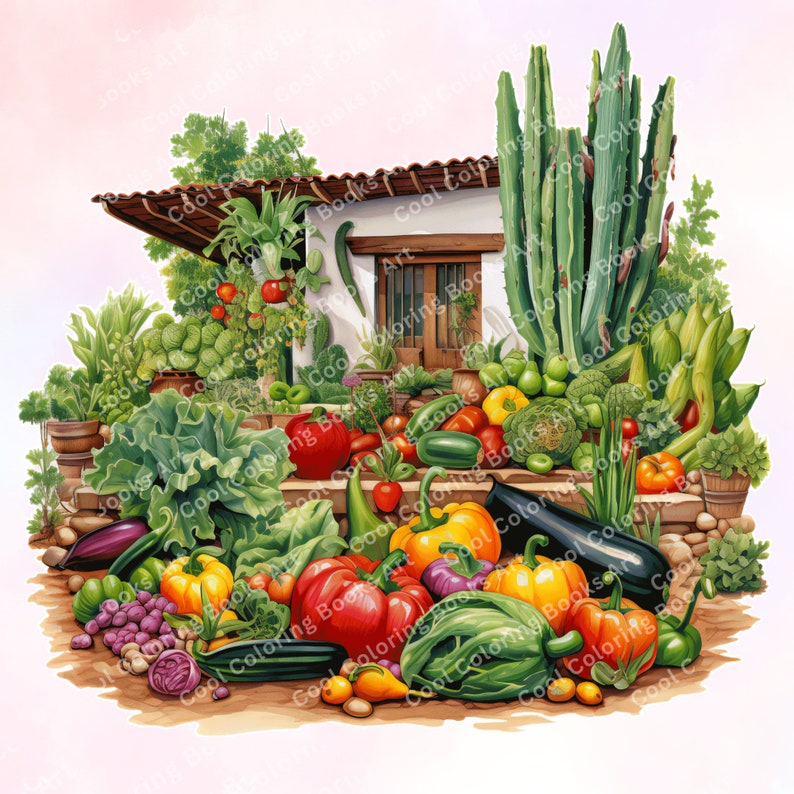 15 Vegetable Clipart Gardening Clipart Bundle Cottagecore - Etsy