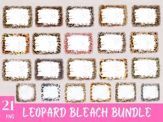 Leopard Bleach Bundel PNG Leopard Bleach Patterns - Etsy