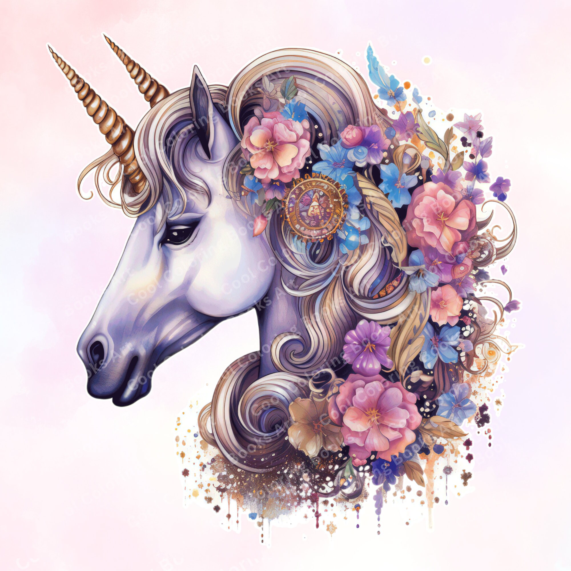 57 Unicorn Glitter Clipart Bundle , Digital Downloads, Majestic Magic ...