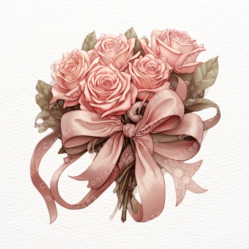 16 PNG Rose Bouquet Clip Art, Red Flowers, Roses, Pink and Gold Flowers ...