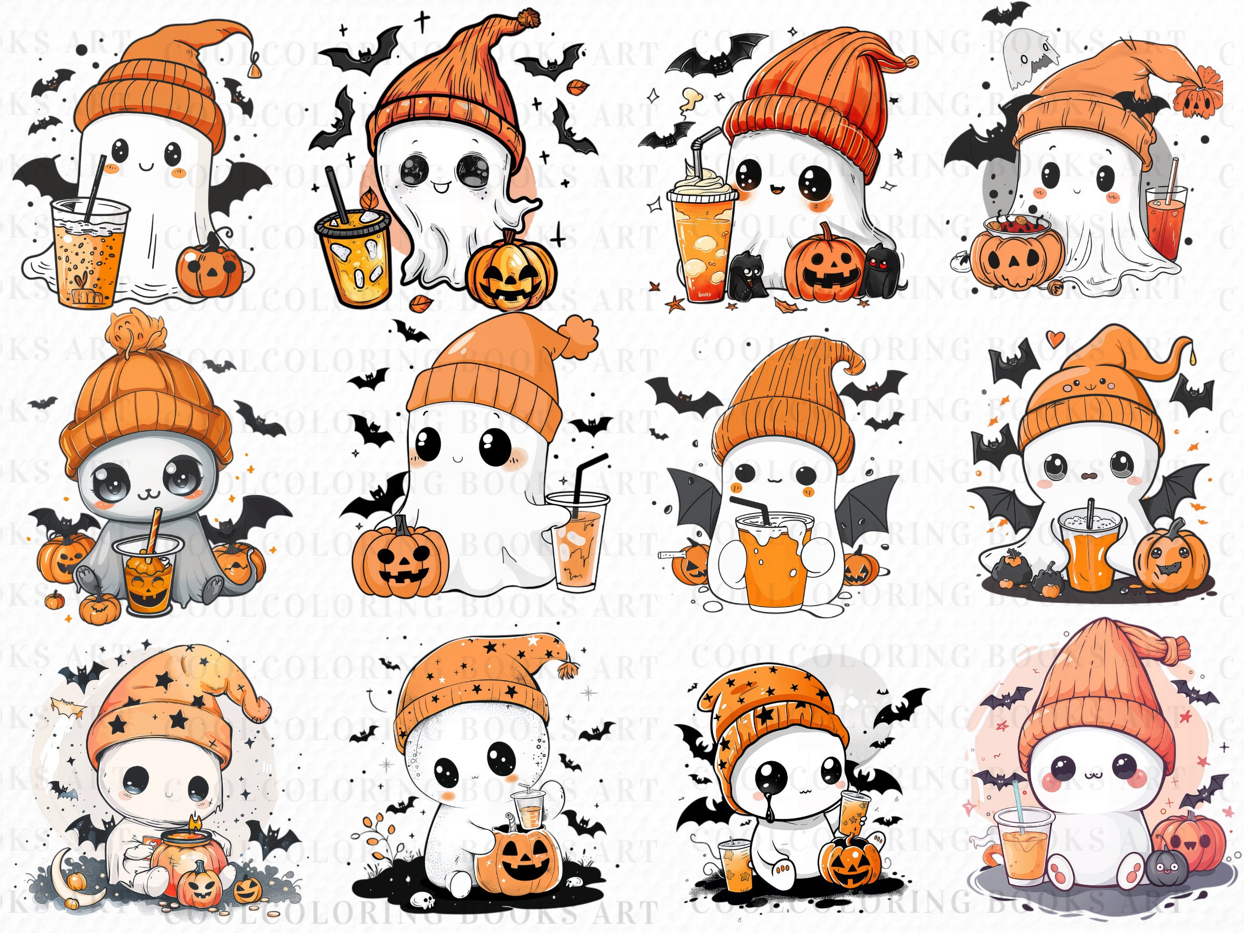 30 PNG Halloween Ghost Pumpkin Png, Cute Ghost Png, Pumpkin Png ...