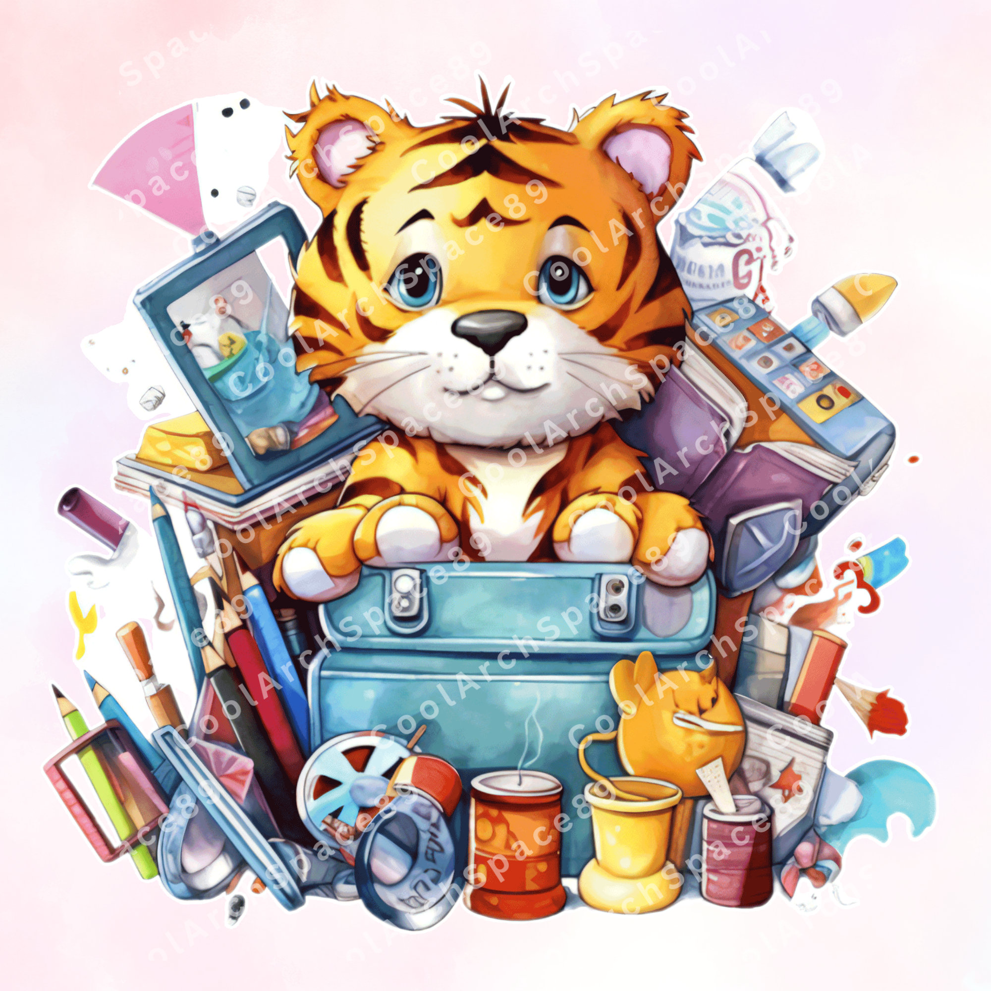 18 PNG Back to School Animal Clipart Adorable School Animals - Etsy