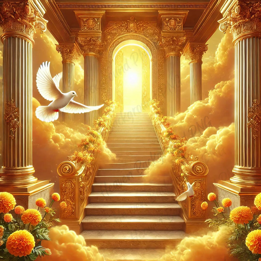 Gold Heaven Backgrounds JPG: Memorial Photography Backdrop (3000x3000 ...