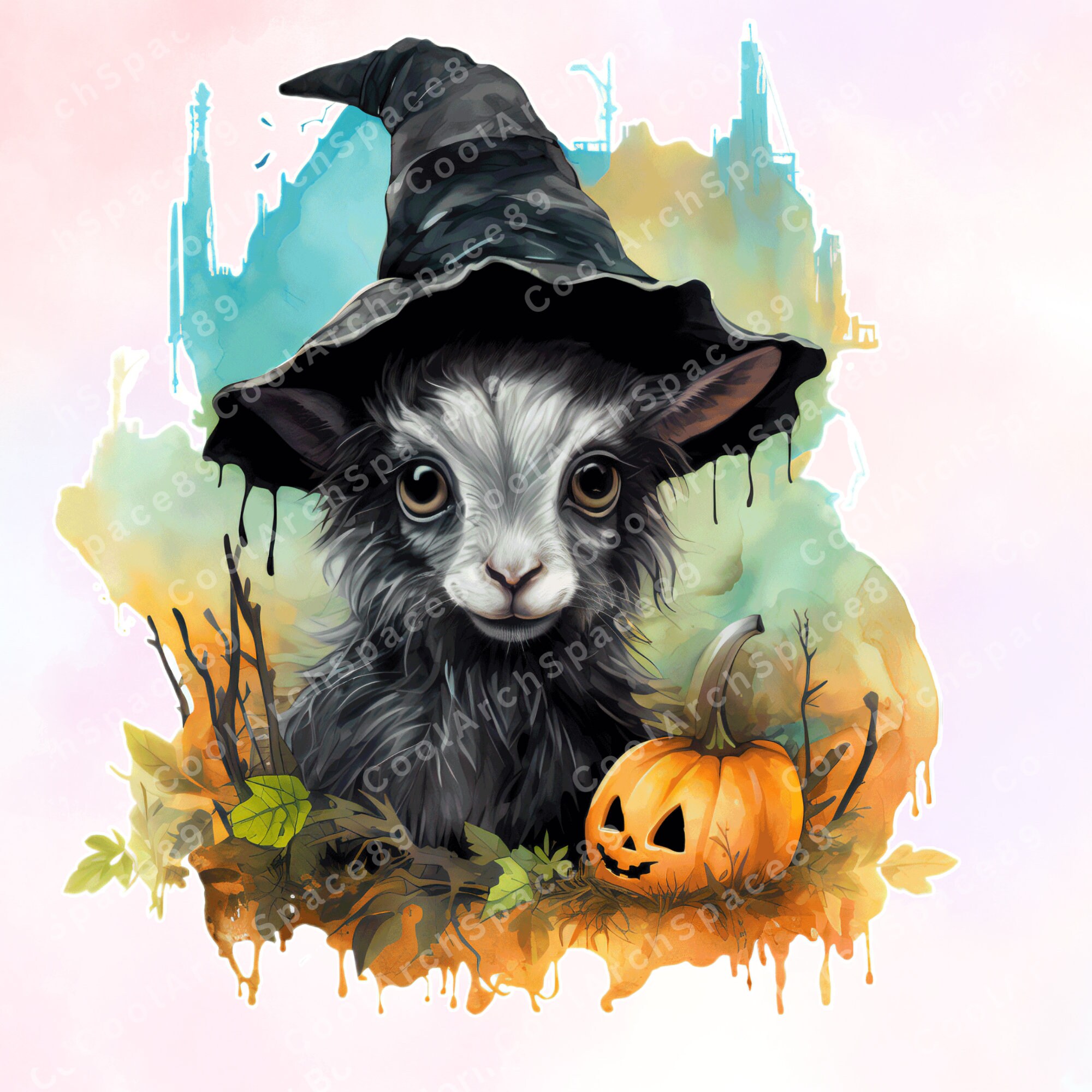 12 Spooky Goat Png, Halloween Goat, Halloween PNG, Halloween PNG Design ...