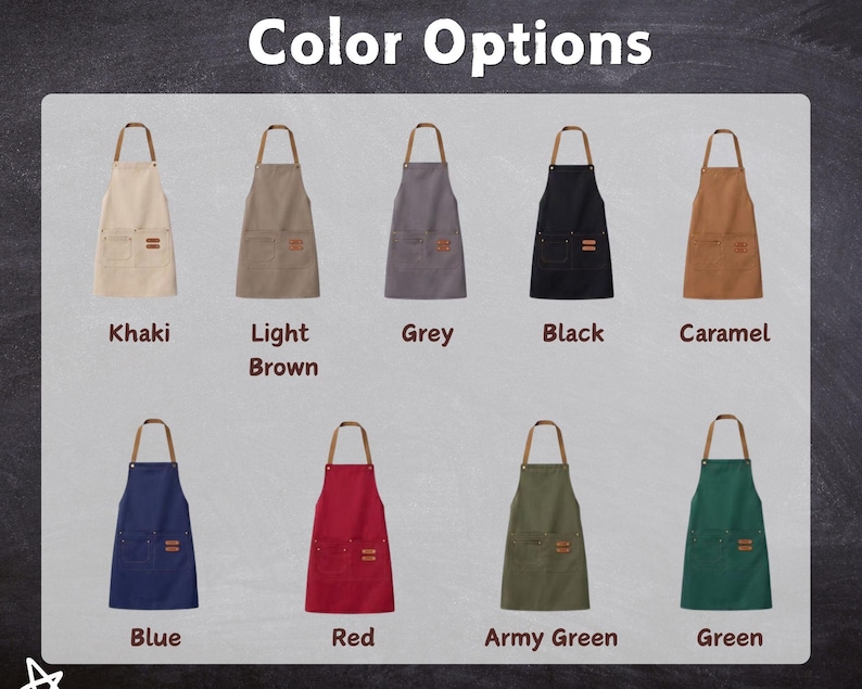 Custom Embroidered Aprons for Men With Your Text - Personalized Aprons ...