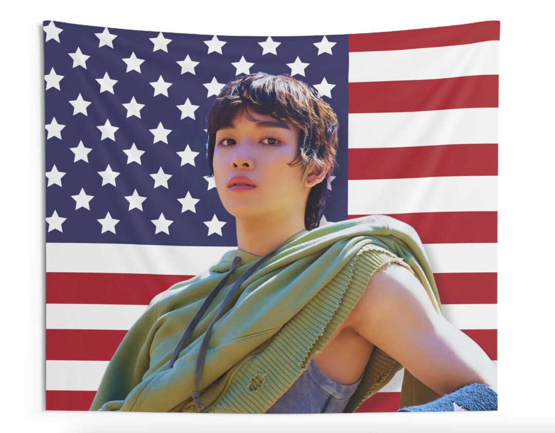 Riize Sungchan Flag Banner, Riize Sungchan American Flag Tapestry ...
