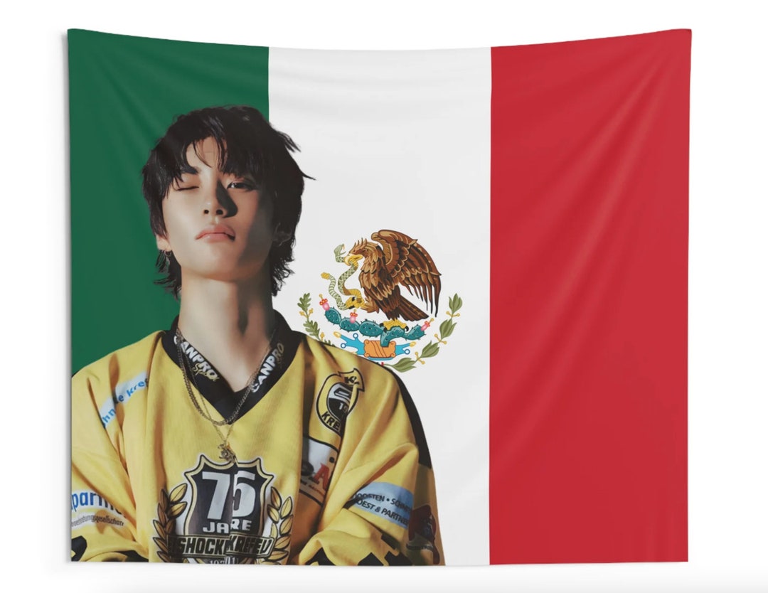 Riize Anton in Yellow Outfit Flag Banner, Anton Mexican Tapestry, Anton ...