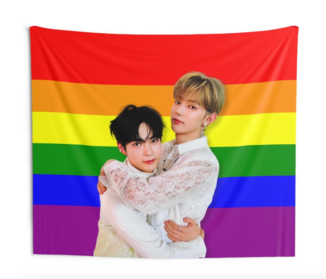 Zb1 Hanbin Hao Gay Pride Flag, Zerobaseone Haobin Wedding Kpop Flag ...