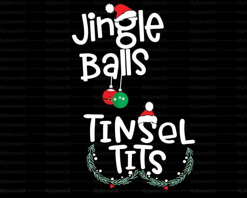Jingle Balls SVG, Tinsel Tits SVG, Funny Christmas Couples Shirt SVG, Chest Nuts Svg, Png, Files ...