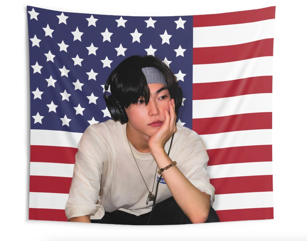 RIIZE Seunghan America Flag Banner, Riize Members Kpop Flag, 119 Riize ...