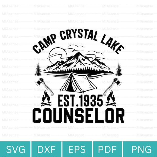 Camp Crystal Lake Camp Counselor Svg - Etsy