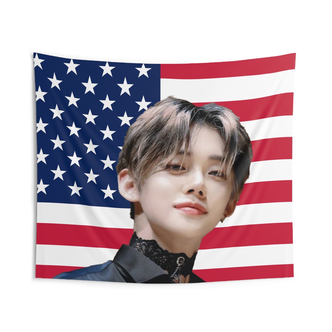 NCT Yeonjun America Flag Banner, NCT Members Kpop Flag, NCT Dream Merch ...