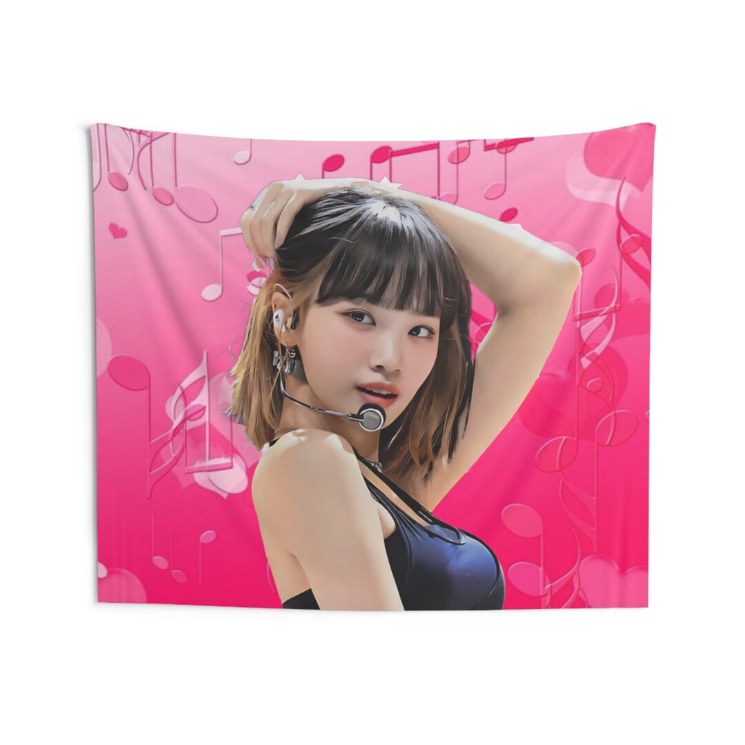 Le Sserafim Chae Won Funny Music Tapestry Outdoor Indoor, Poster American Flag Tapestry for ...