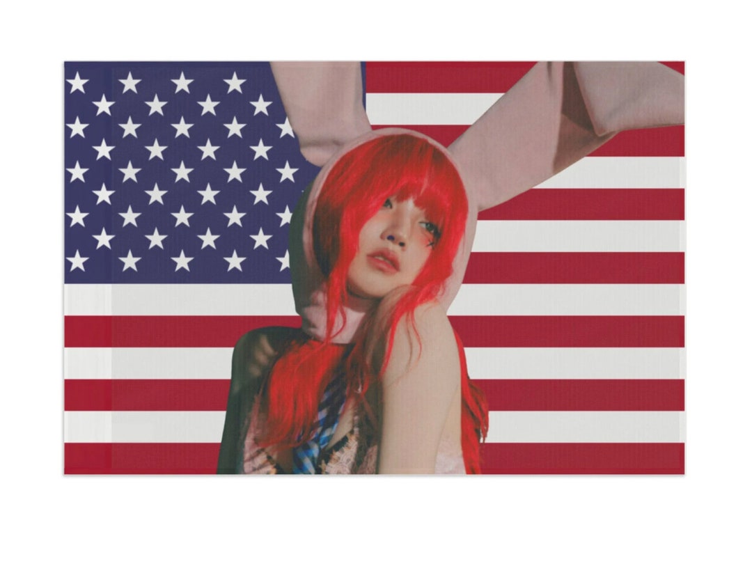 GIDLE Yuqi Freak American Flag, GI-DLE Yuqi American Tapestry, GIDLE ...