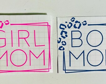 Mom of Both Car Decal - Etsy