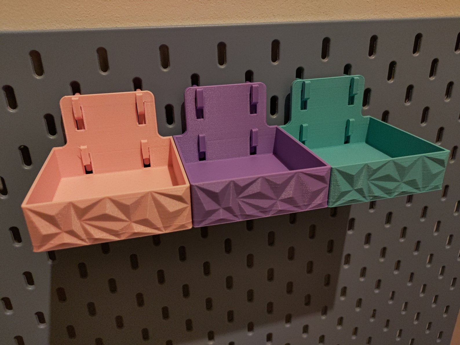 Set of 2 Small Storage Box/tray/shelf for Ikea Skadis Pegboard | Etsy