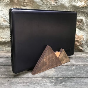 Mountain Laptop Stand / Vertical Laptop Stand / Wood Laptop - Etsy