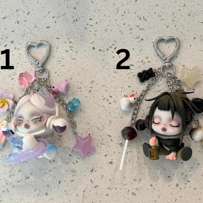 Skullpanda Keychain - Etsy