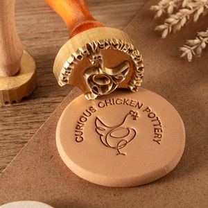 Custom Personalized Clay Stamp, Custom Pottery Stamp, Custom Soap Stamp ...