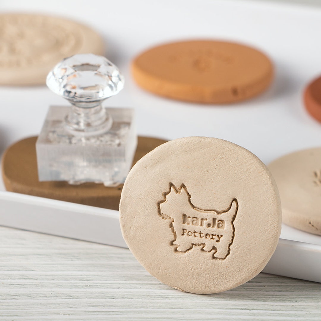 Custom Any Logo, Custom Pottery Stamp, Clay Stamp, Personalized Pottery ...