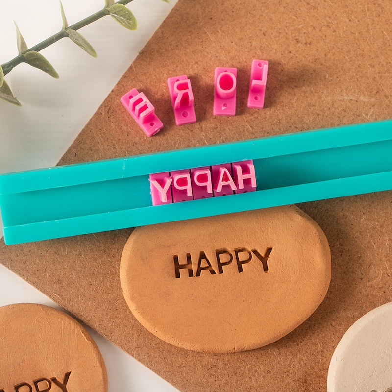 Clay Stamping Kit Letters - Etsy