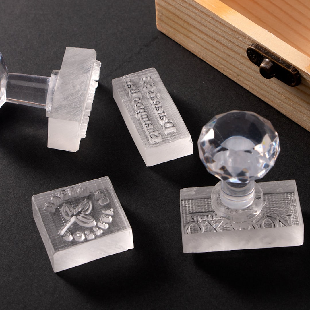Custom Your Logo Stamp, Acrylic Stamp for Soap, Clay Signature ...