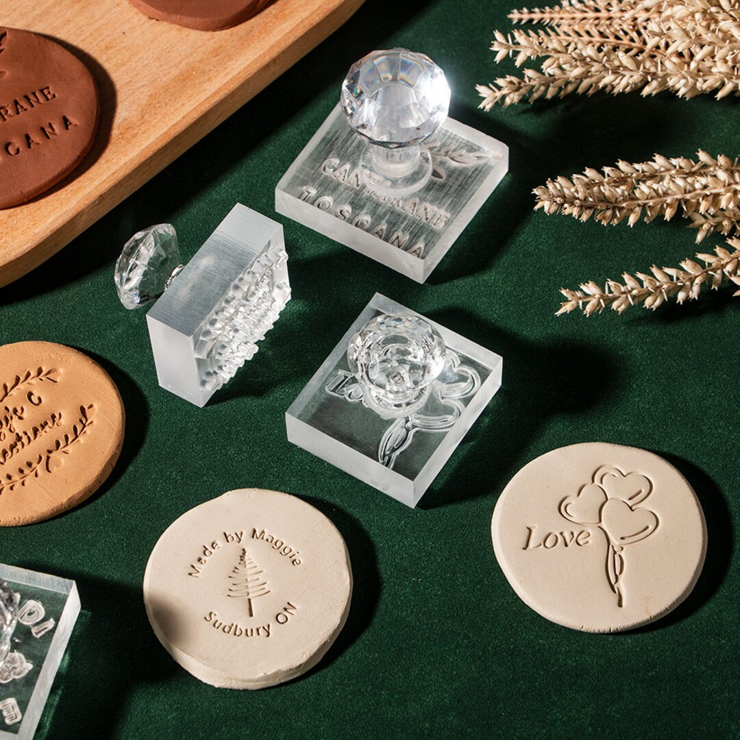 Custom Clay Stamp, Custom Pottery Stamp, Ceramic Signature ...