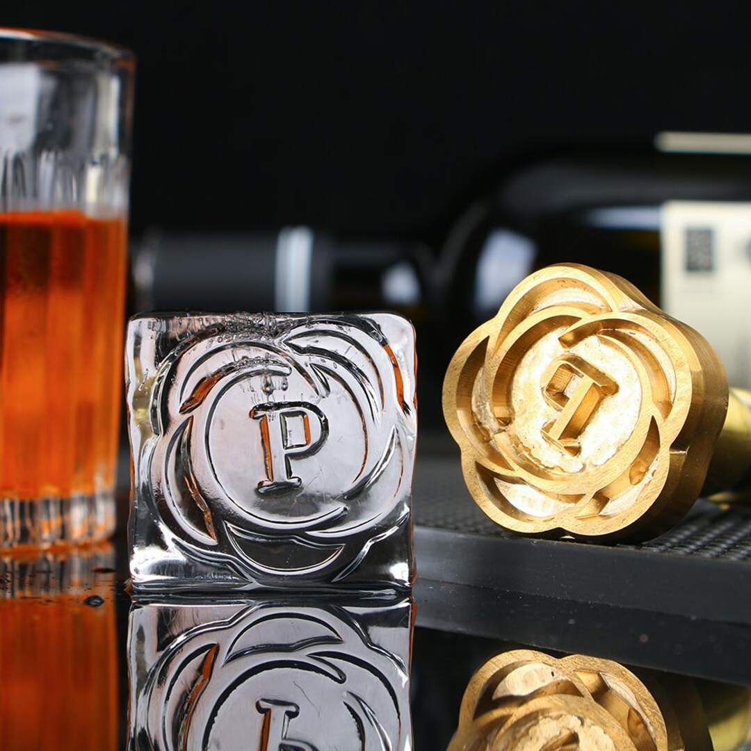 Custom Ice Cube Stamp, Custom Personalized Ice Cube Stamp, Custom Brass ...