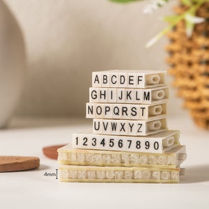Capital Letter Stamp, Number Stamp, Pottery Stamp, Clay Stamp Kit, Soap ...