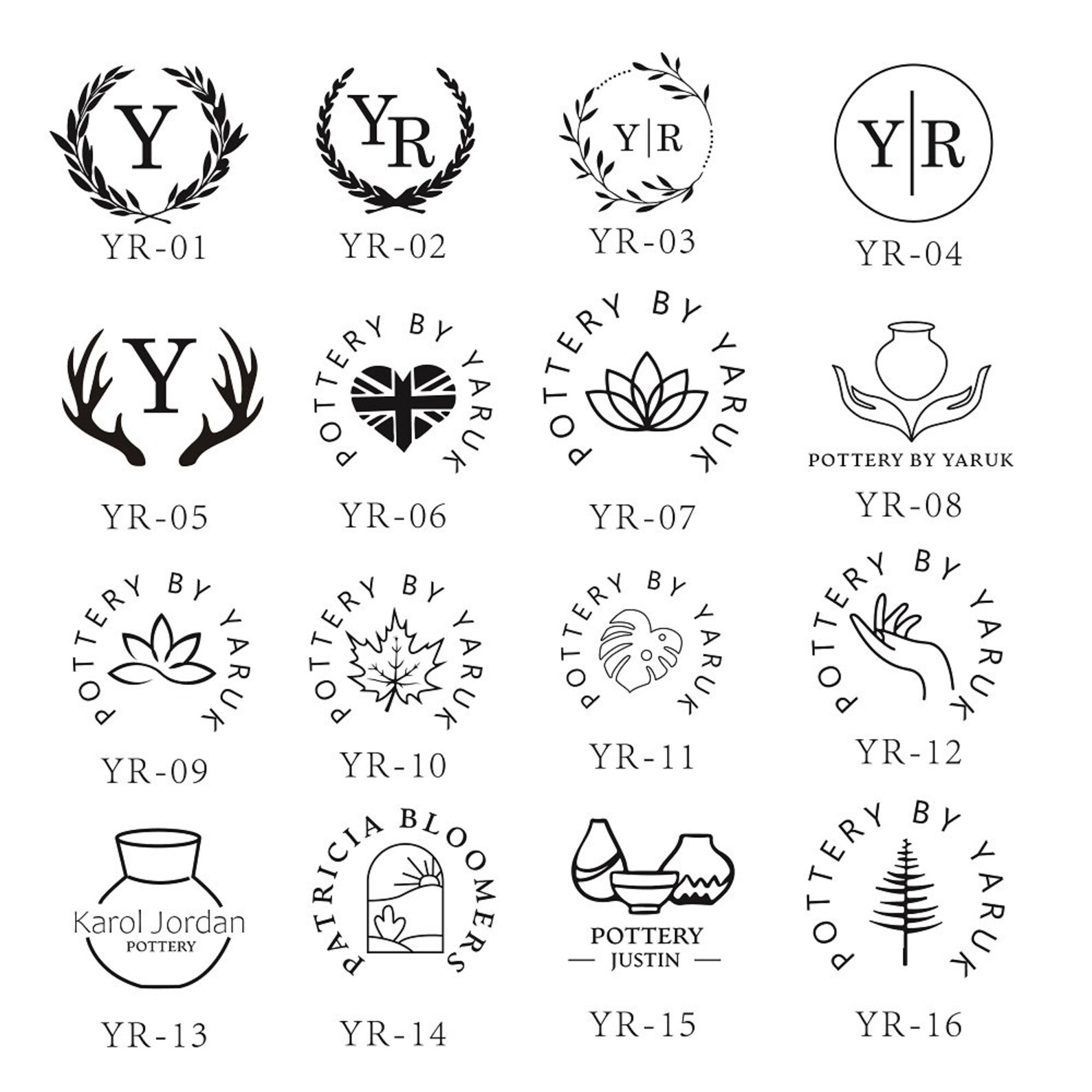 66 Designs for You Custom Pottery Stamp Brand Iron for - Etsy