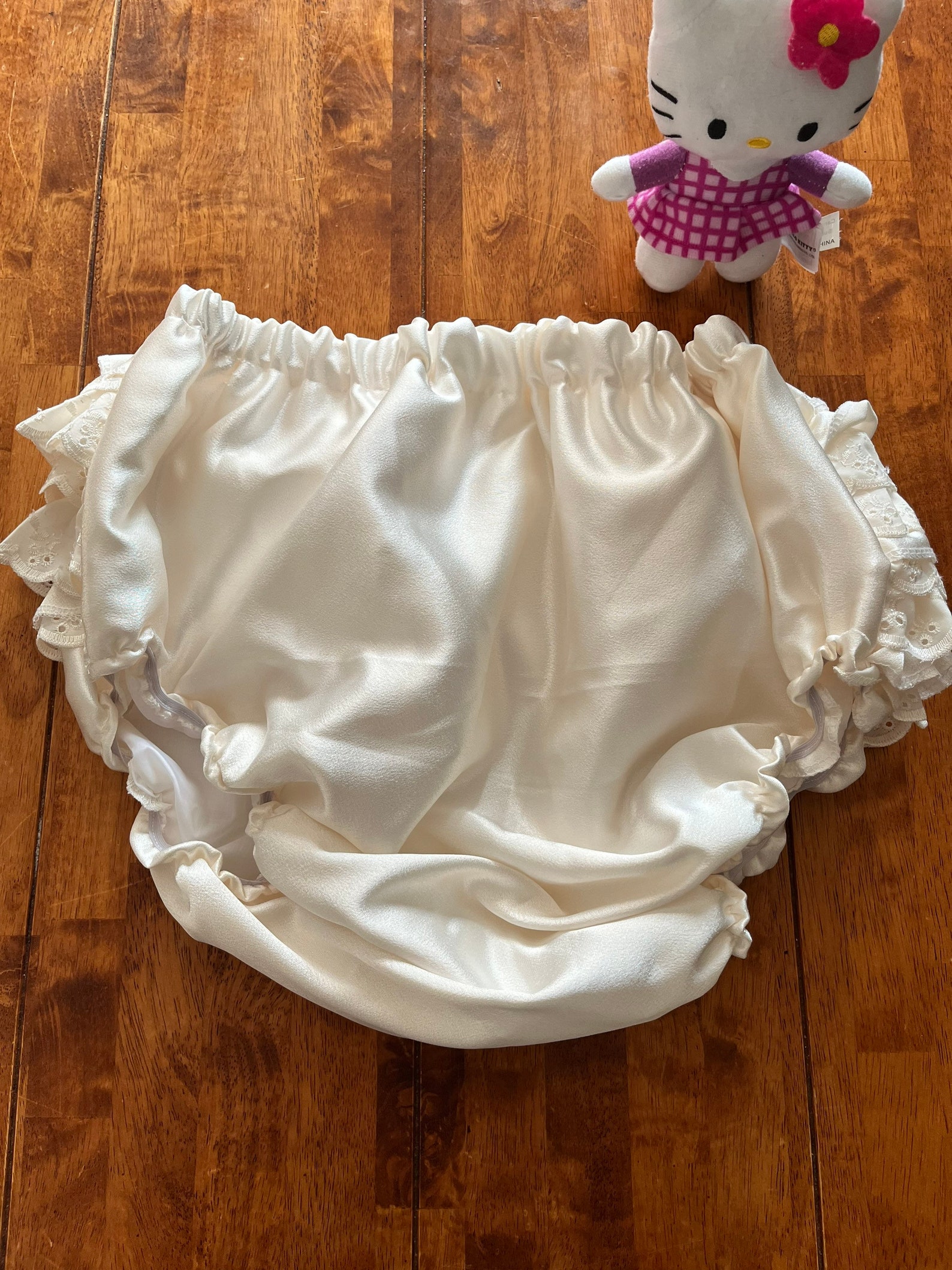 Handmade Pretty ABDL Waterproof Diaper Cover Frilly Satin and - Etsy