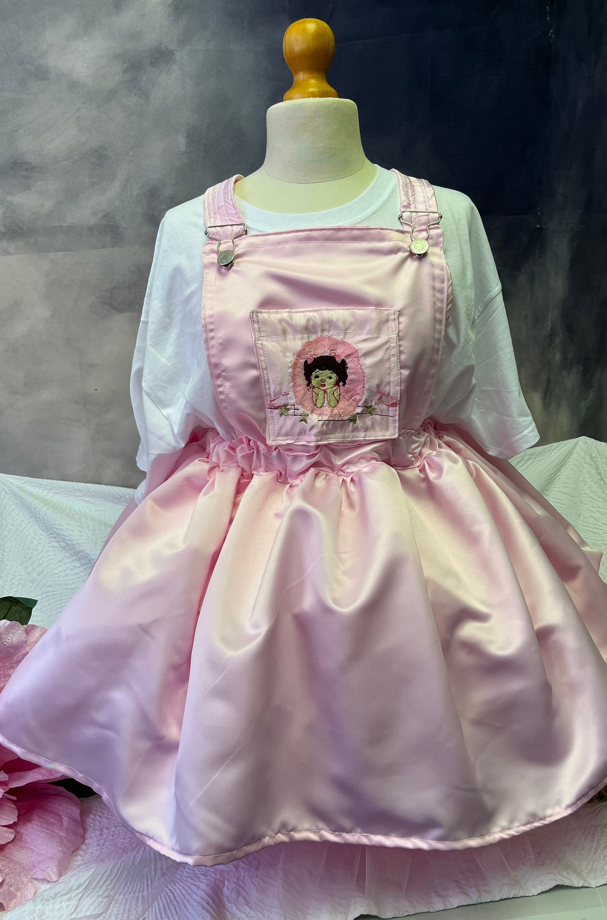 ABDL, Adult Baby , Sissy Baby ,pink Satin, Cosplay, Adult Diaper Lover ...