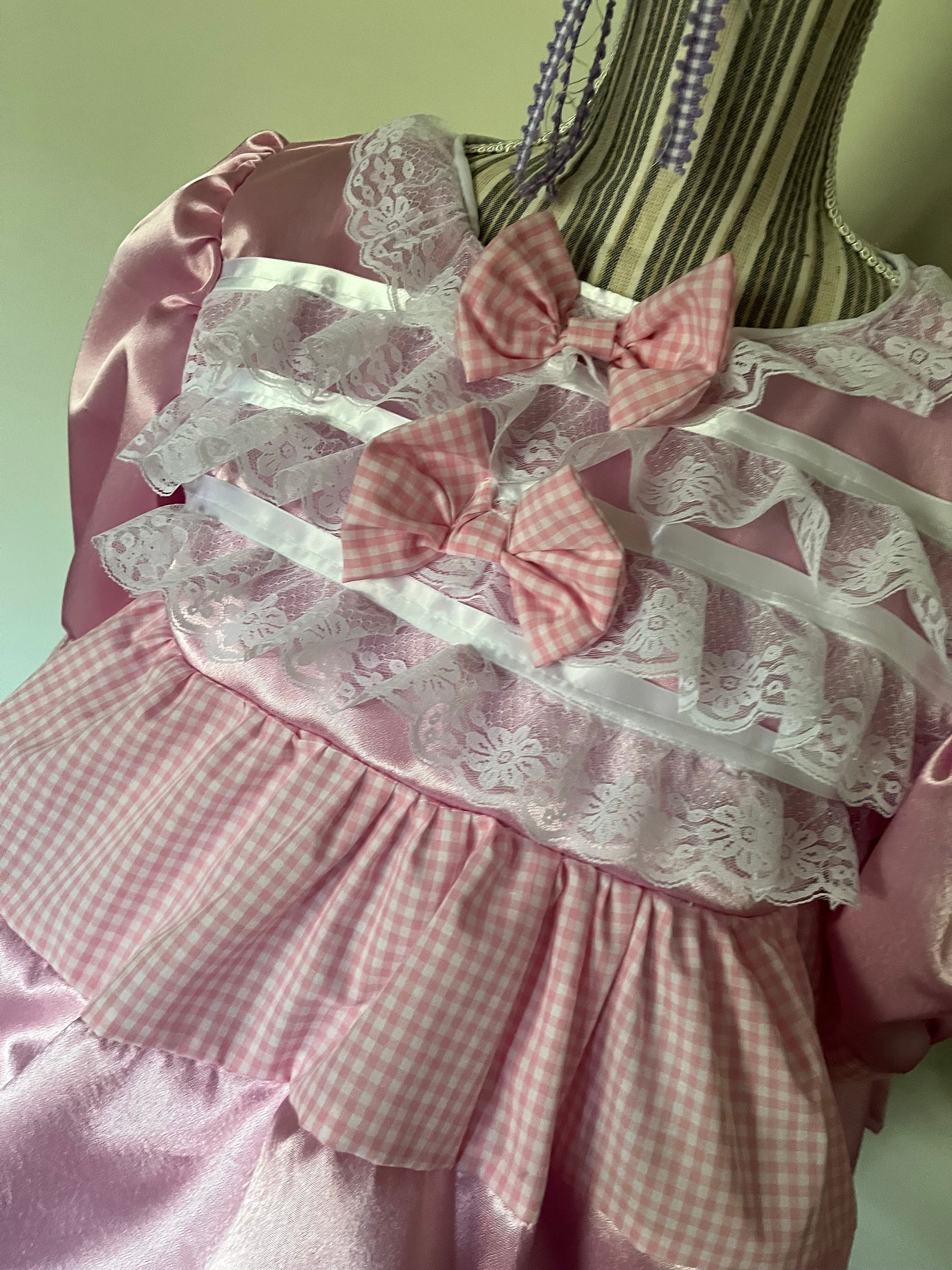 Super Pretty ABDL Pink and White Girlie Two Piece, Sissy Baby, ABDL ...