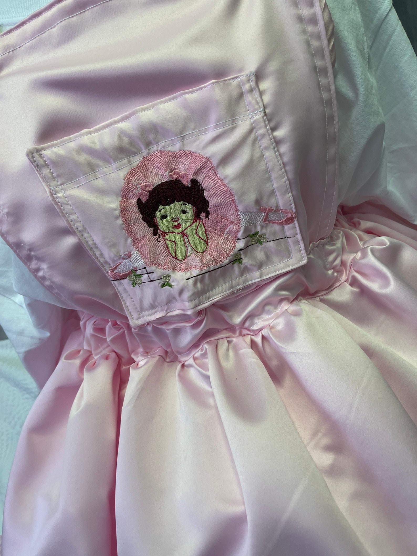 ABDL, Adult Baby , Sissy Baby ,pink Satin, Cosplay, Adult Diaper Lover ...