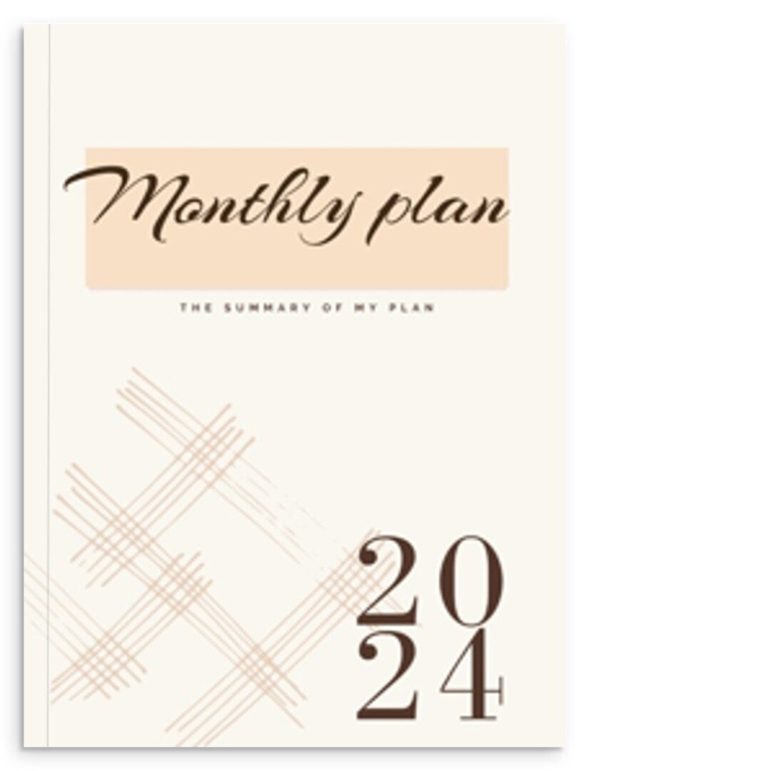 One Month Planner Plan Your Month Physical Product - Etsy