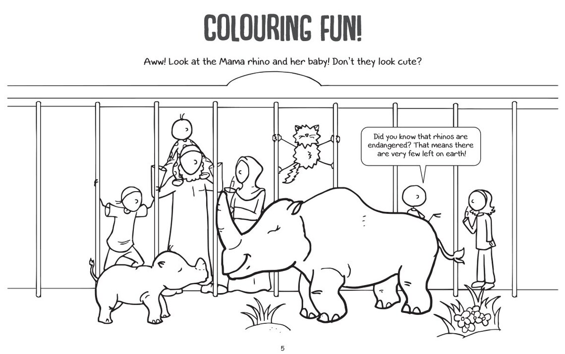 Mariam and Jamal Go to the Zoo – Coloring and Activity Book - Etsy Canada