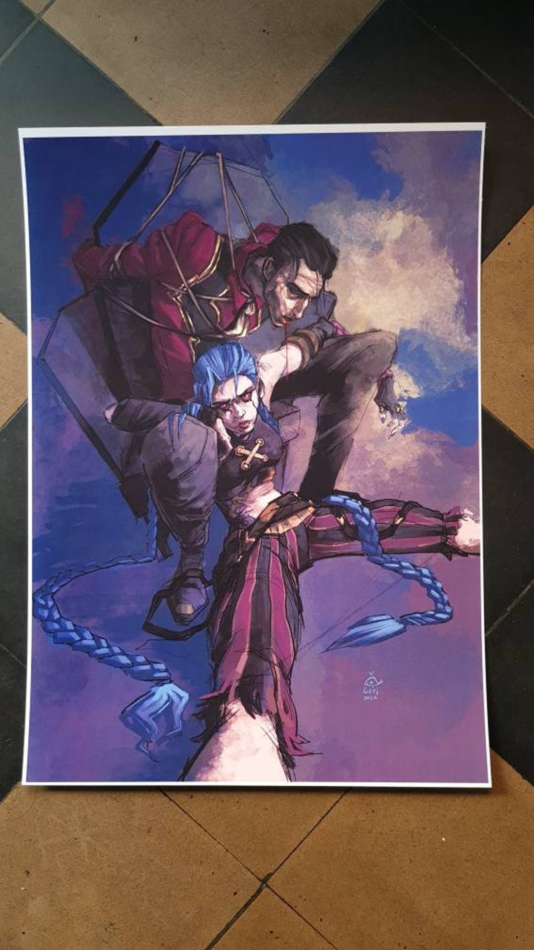 Jinx and Silco. - Etsy